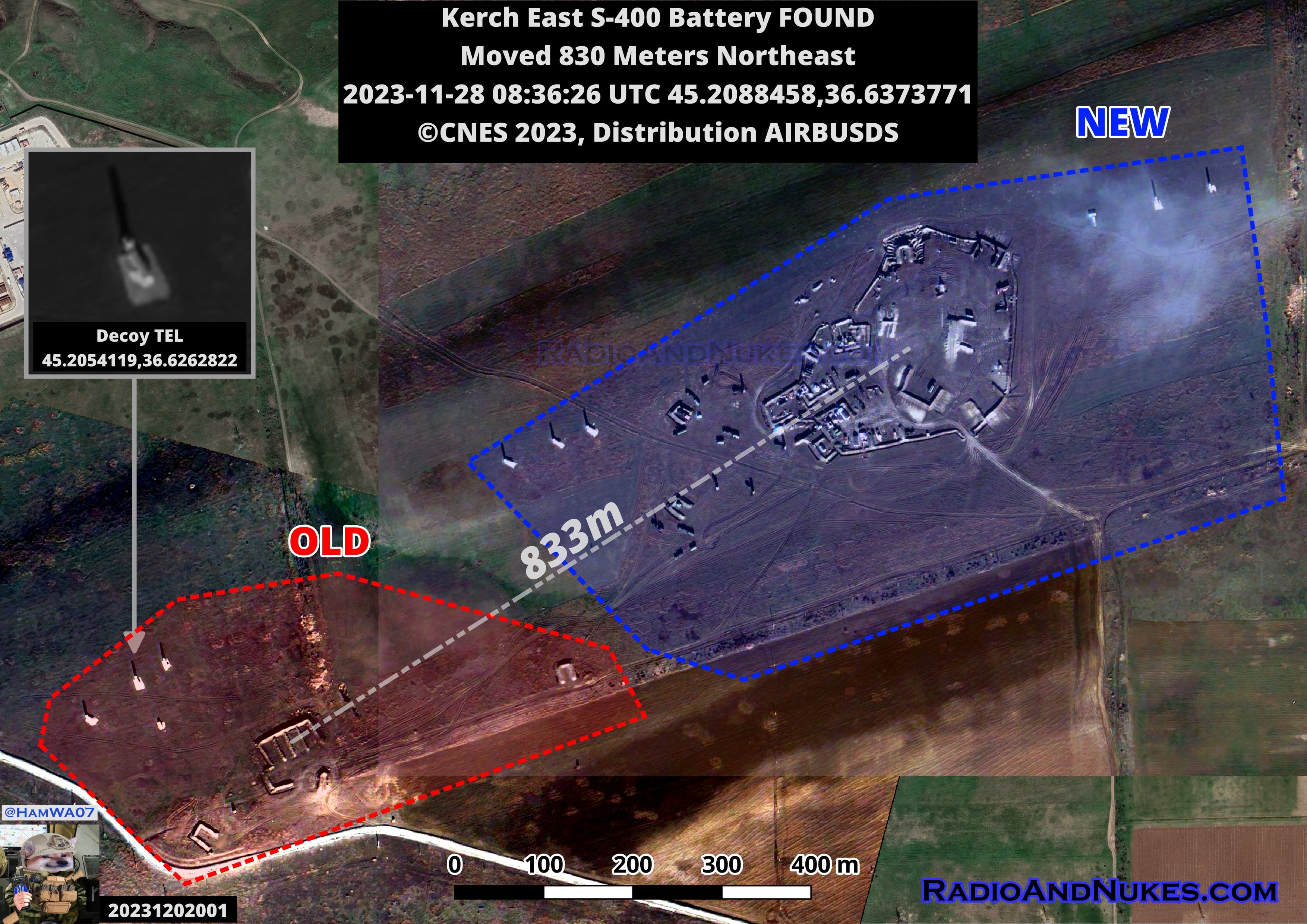 Kerch Bridge S-400 site expansion. - Mirror Weekly