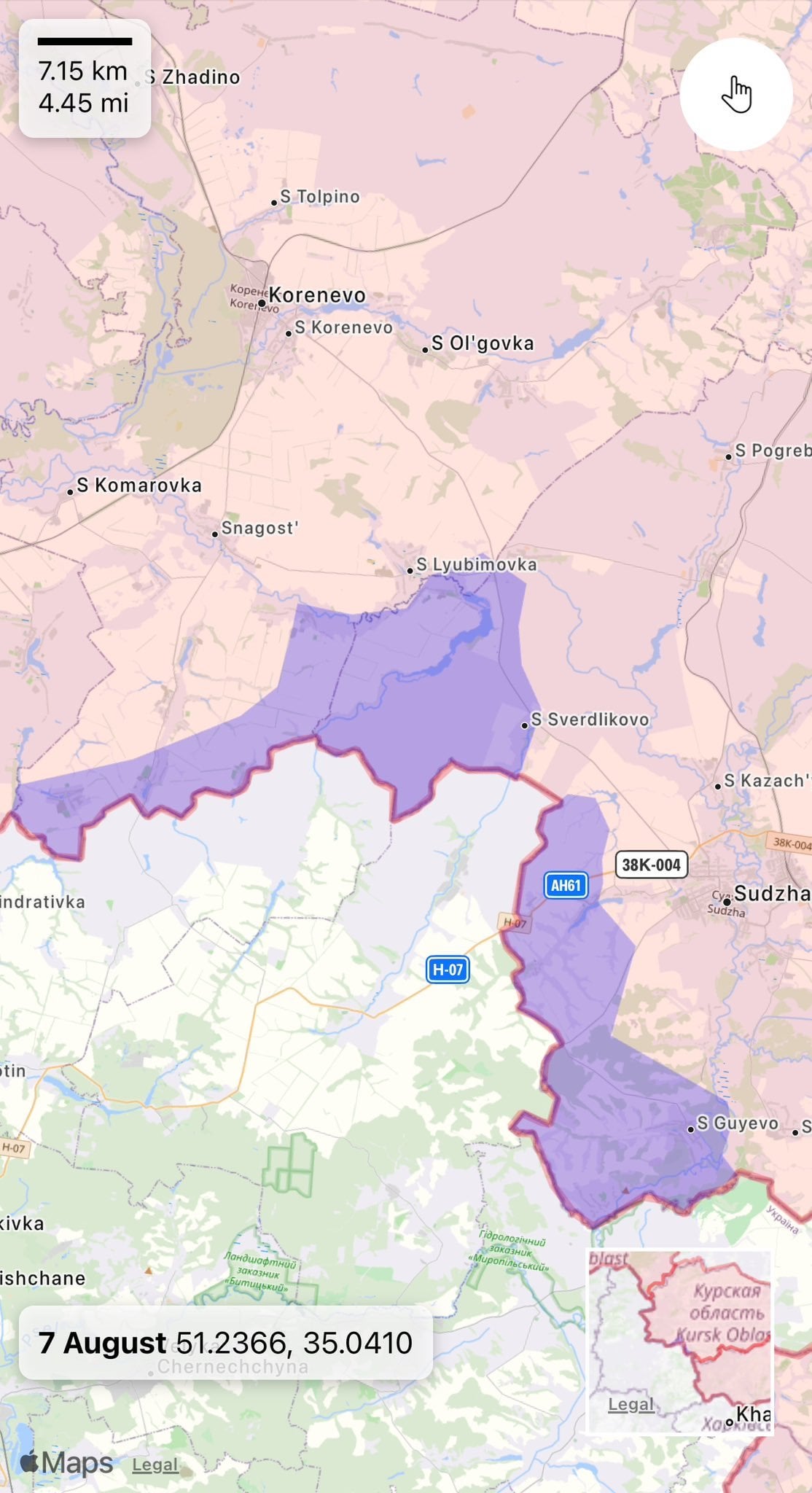 Situation at Kursk frontline, so far no data to confirm either control ...