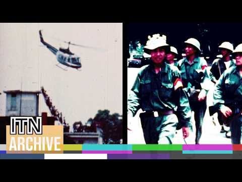 Fall of Saigon | Rare Footage of US Embassy Airlift and NVA Takeover ...